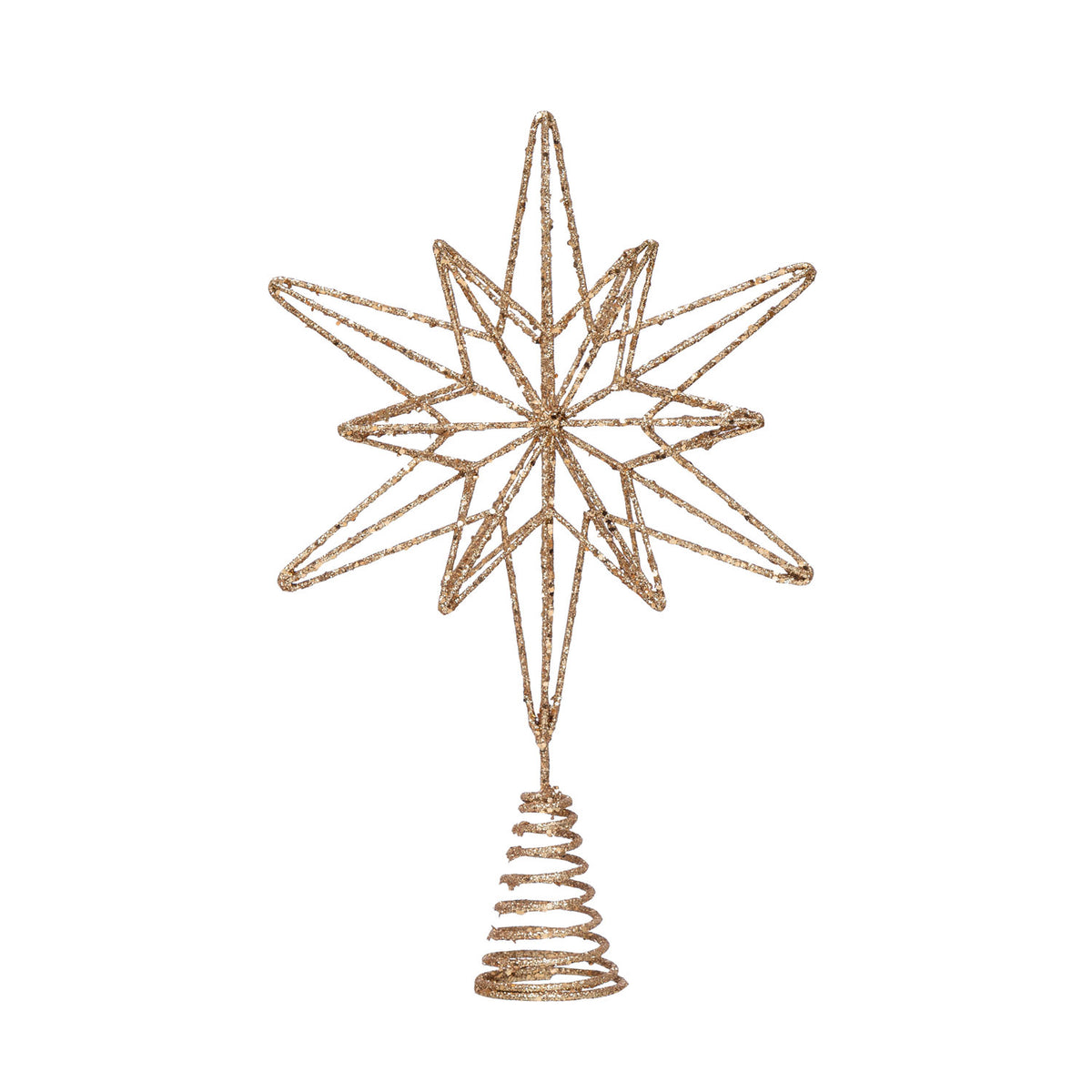 Gold Metal Tree Topper — Beth's - A Christmas and Holiday Shop