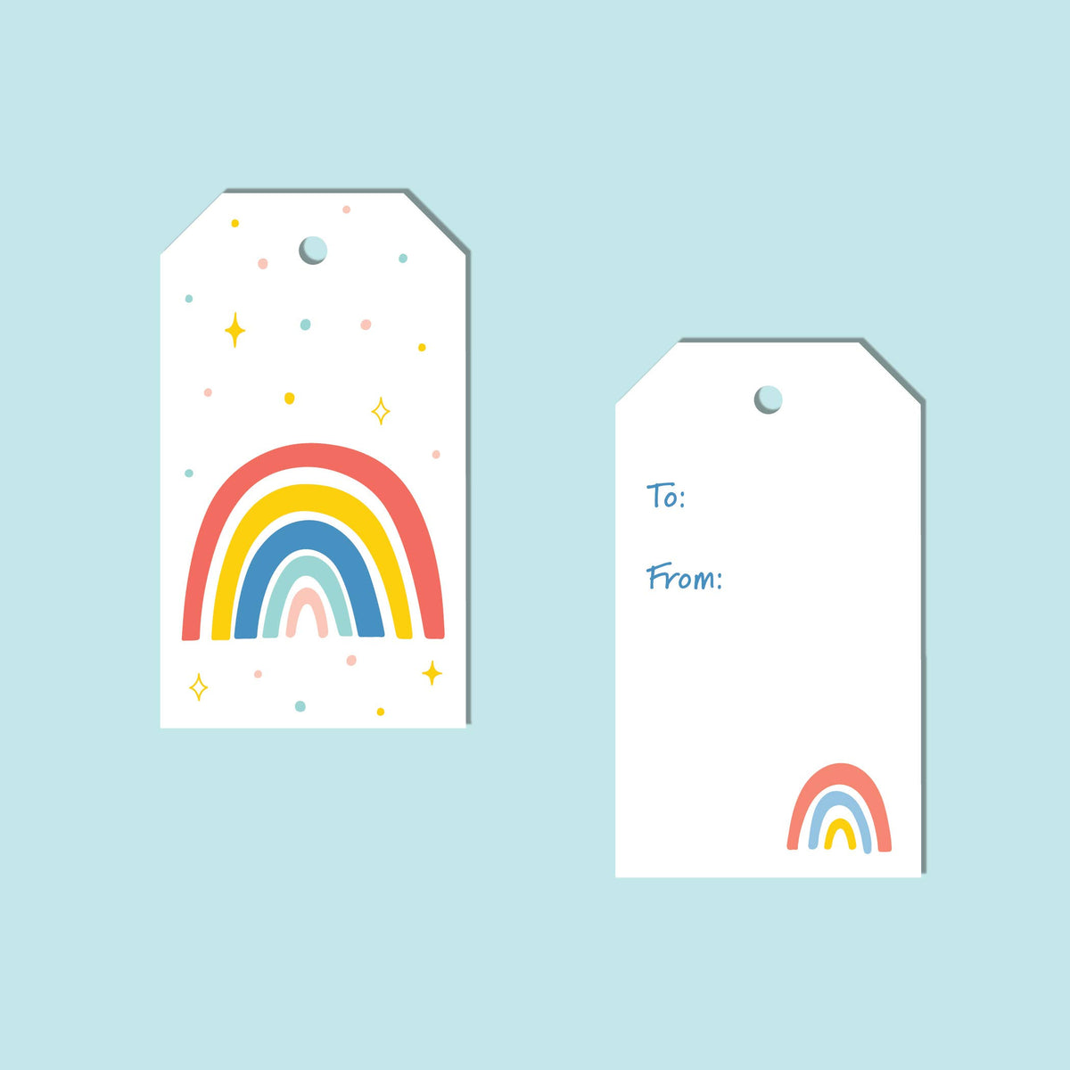 Rainbow Gift Tags — Beth's - A Christmas and Holiday Shop