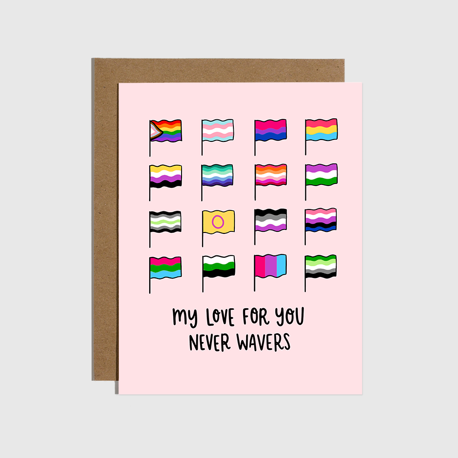 My Love Never Wavers Pride Flag Card — Beth's - A Christmas and Holiday ...